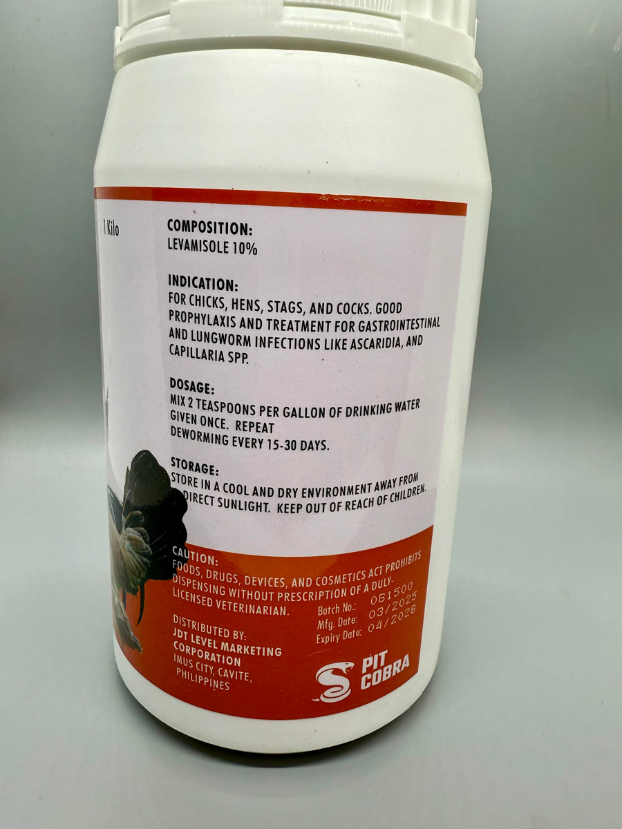 Dewormer Pro Pit Cobra Tub – J.E.J Gamefowl Supplies