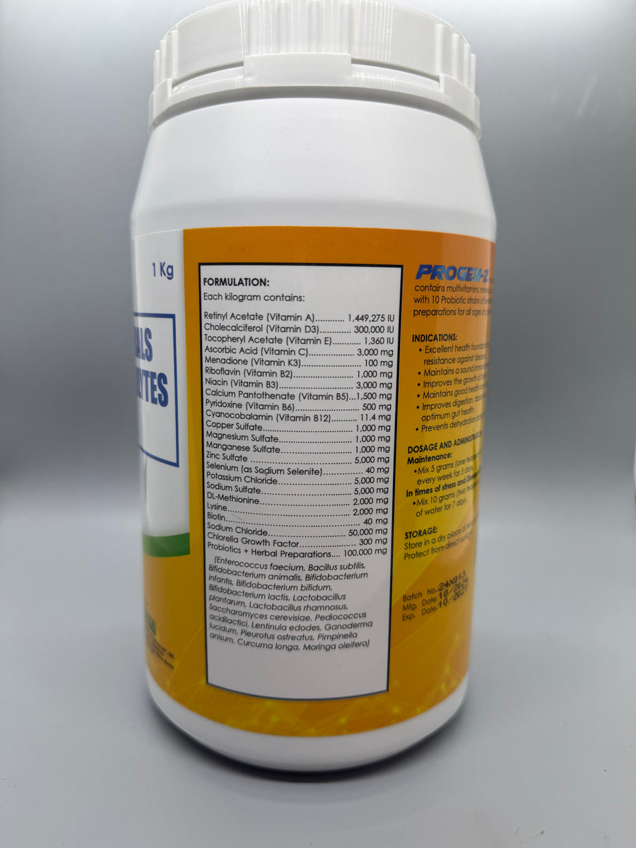 Progen-Z 1KG Tub Excellence – J.E.J Gamefowl Supplies