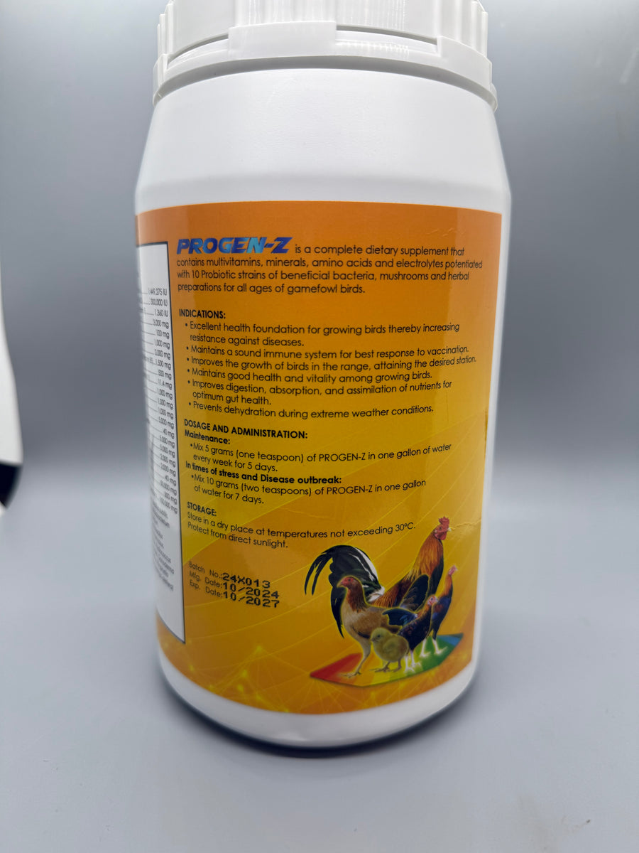 Progen-Z 1KG Tub Excellence – J.E.J Gamefowl Supplies
