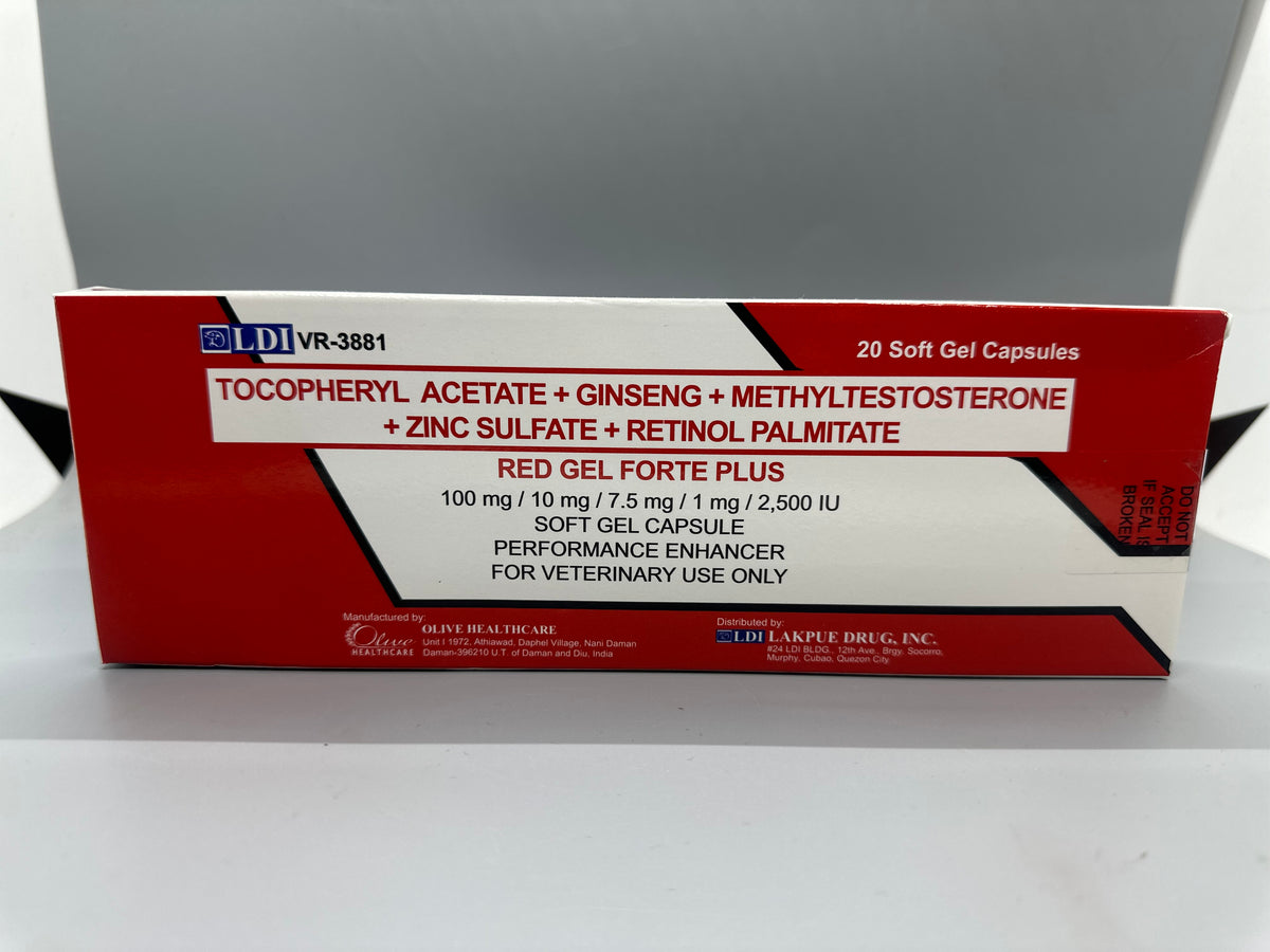 Red Gel Forte Plus(20 Capsule) – J.E.J Gamefowl Supplies