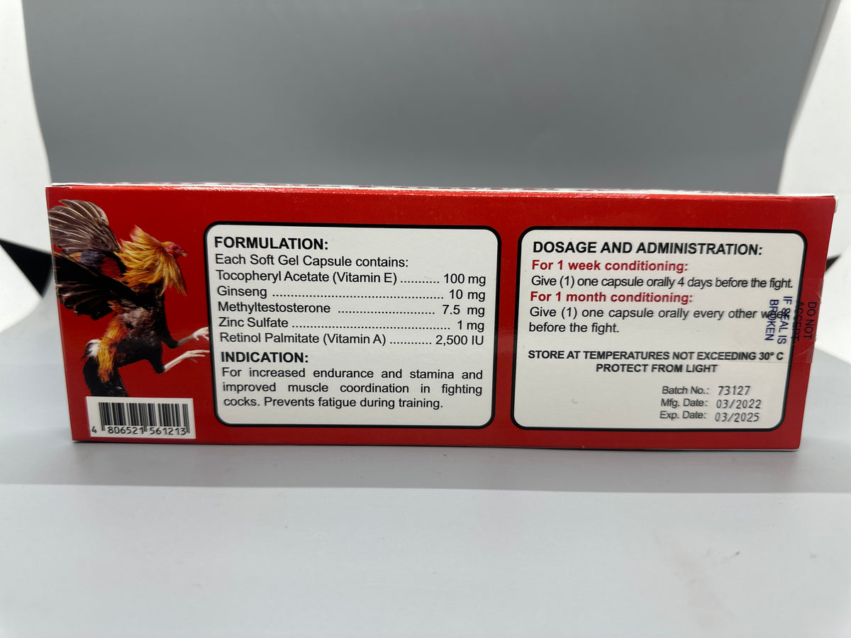 Red Gel Forte Plus(20 Capsule) – J.E.J Gamefowl Supplies