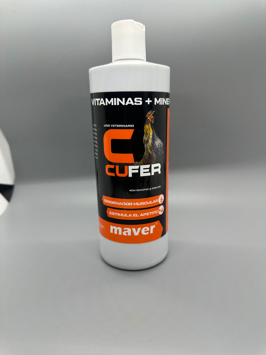 Cufer Vitamins + Minerals Maver 500ML – J.E.J Gamefowl Supplies