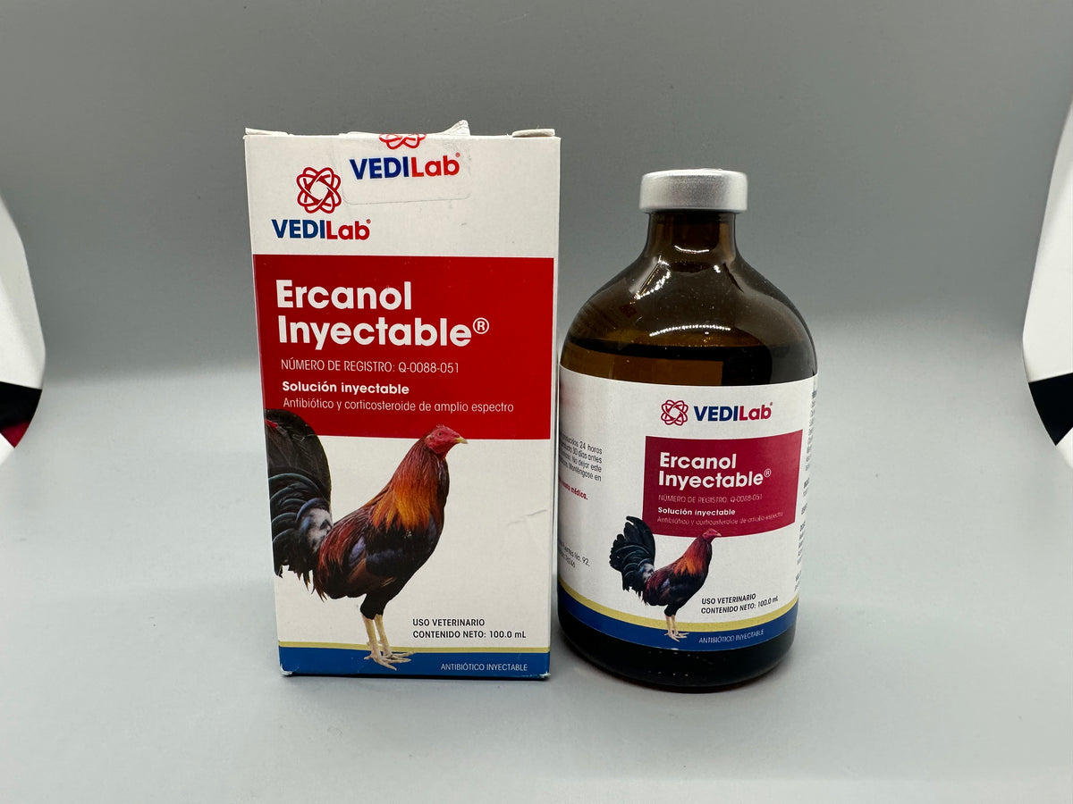 Ercanol Injectable VEDILAB 100ml – J.E.J Gamefowl Supplies
