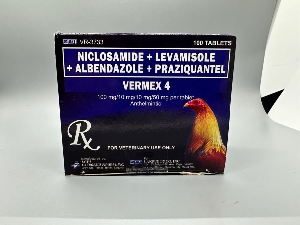 Vermex 4 (100 Tablet) – J.E.J Gamefowl Supplies