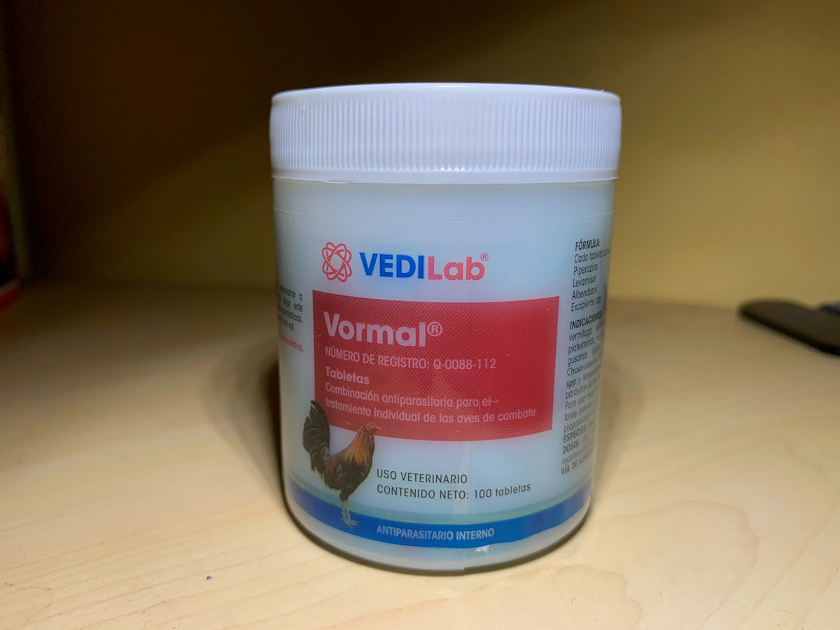 VediLab Vormal 100 Tabs Dewormer – J.E.J Gamefowl Supplies