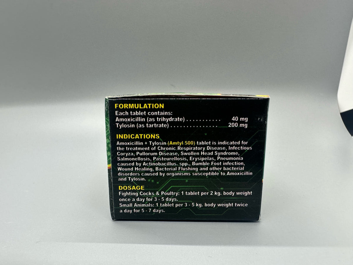 Amtyl 500 Antibiotic Tablet – J.E.J Gamefowl Supplies